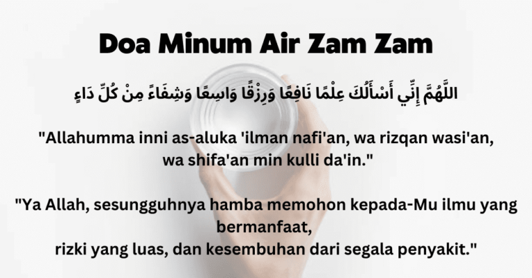 Doa Minum Air Zam Zam: Latin Arab & Artinya Sesuai Sunnah! - FulusNesia
